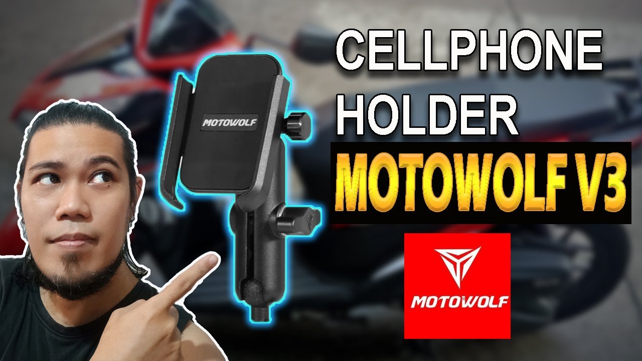 Cellphone Holder for motorcycle | MotoWolf V3 | UNBOXING | REVIEW AND ...
