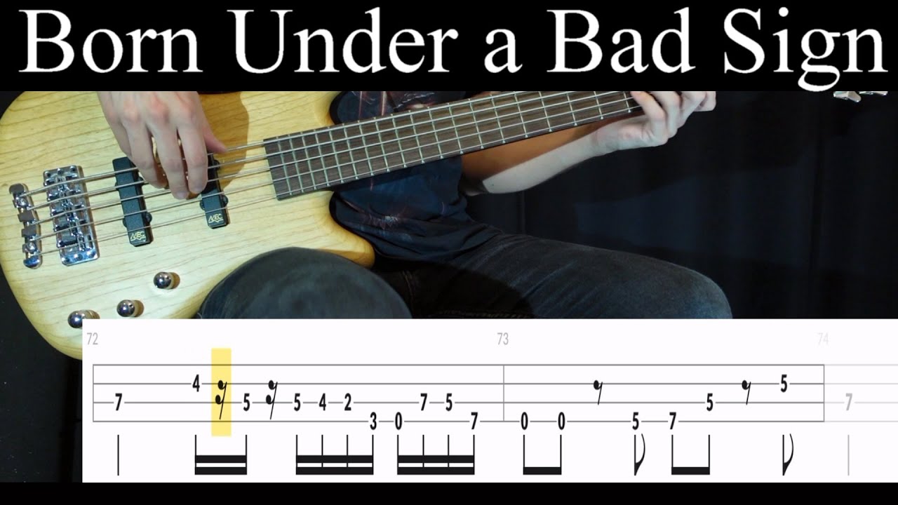 Born Under a Bad Sign (Pat Travers) - Bass Cover (With Tabs) by Leo ...
