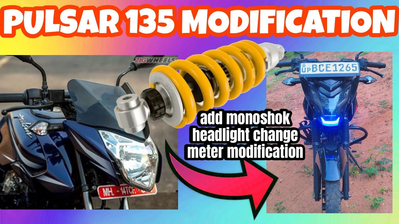 Pulsar 135 modification - YouTube
