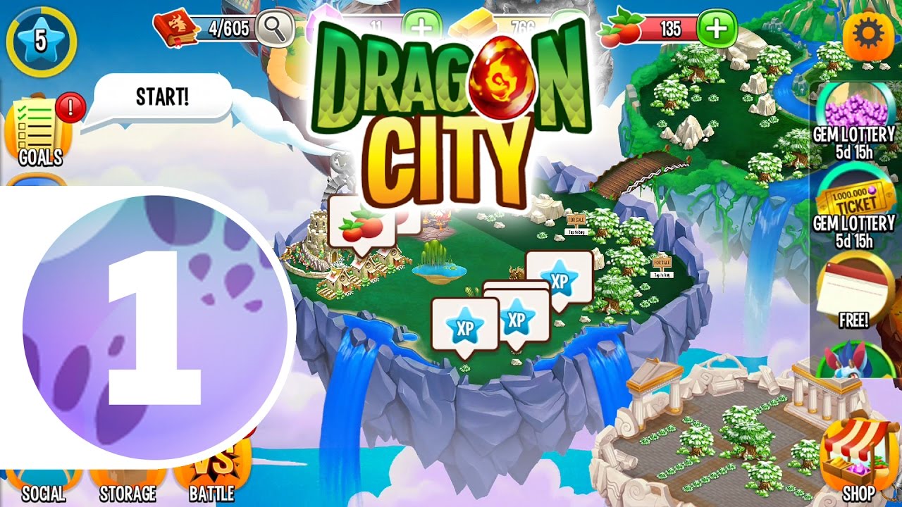 Dragon City Gameplay - Part 1 - The Beginning (iOS / Android) - YouTube