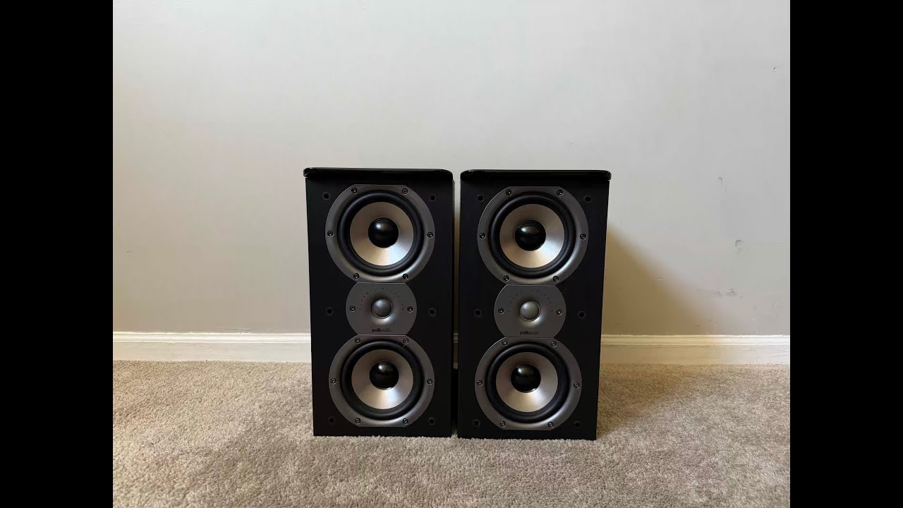 Polk Audio TSi200 Home 2 Way Bookshelf Speakers - YouTube