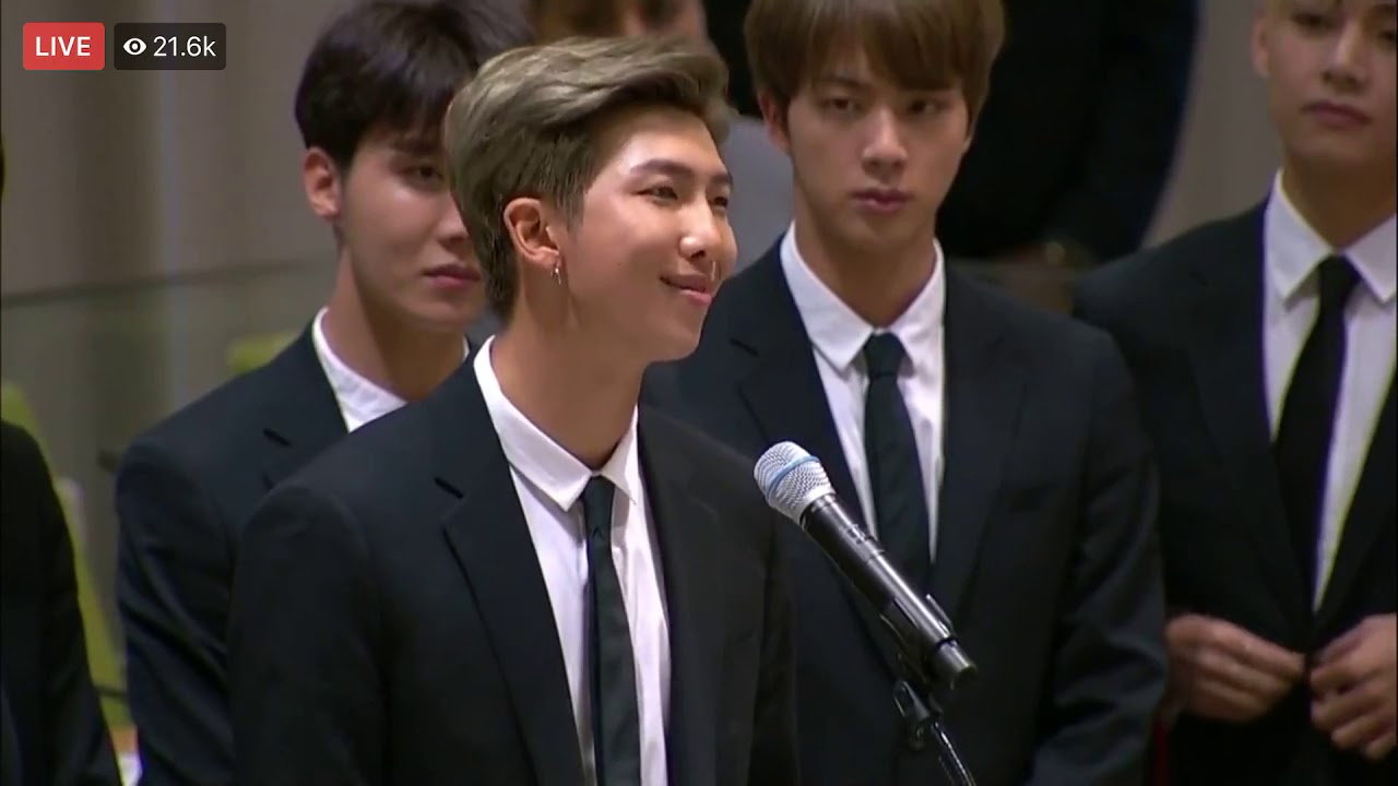 BTS United Nations Kim Namjoon RM Full Speech #YOUTH2030 - YouTube