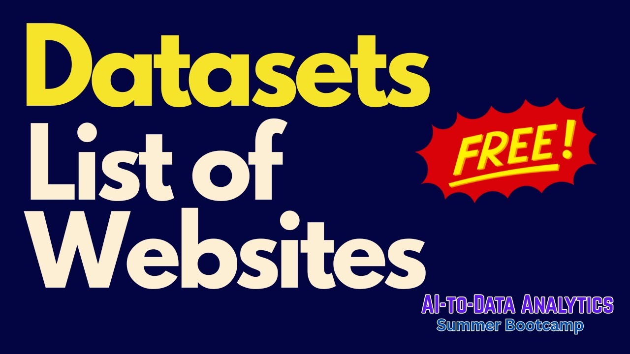 Open and free Data Sources for Data Analyst Portfolio Projects | Google ...