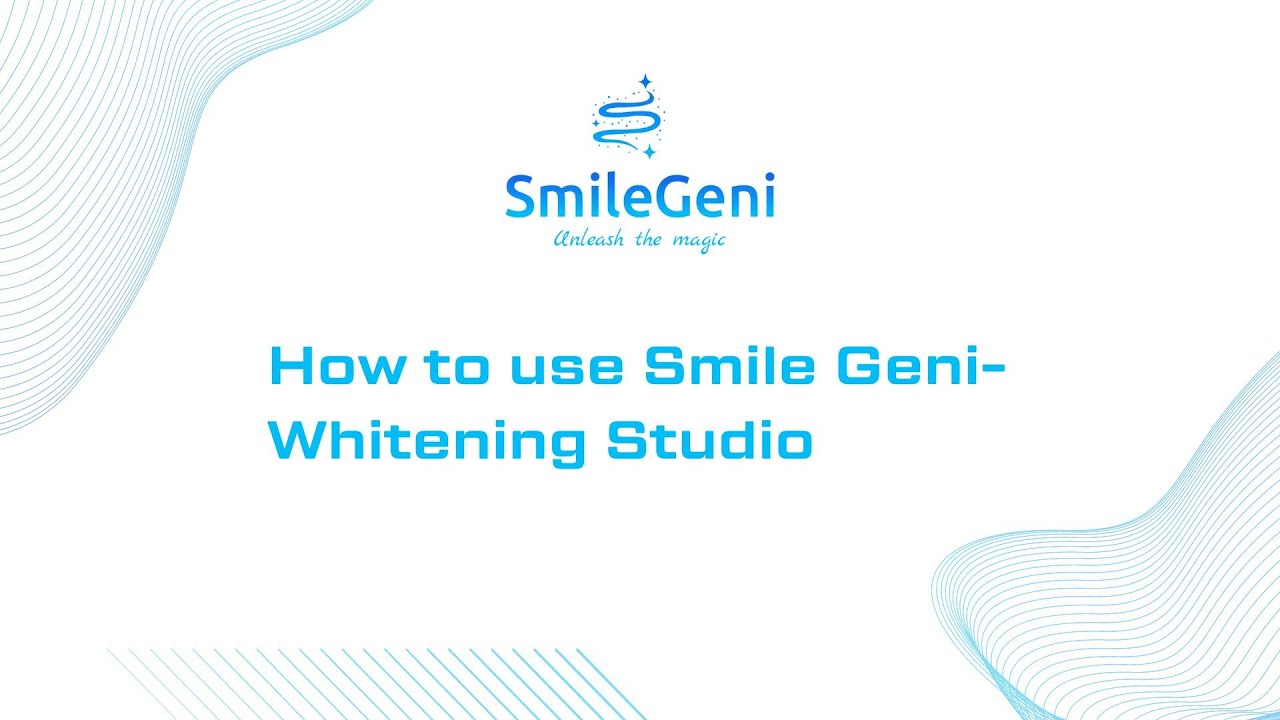 How to use SmileGeni Whitening Studio - YouTube