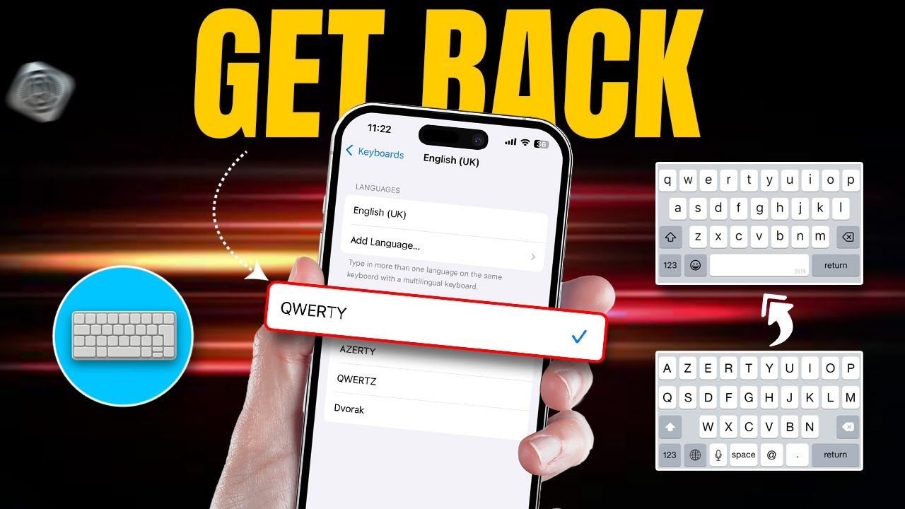 How To Get QWERTY Keyboard Back On iPhone | Reclaim QWERTY Keyboard on ...