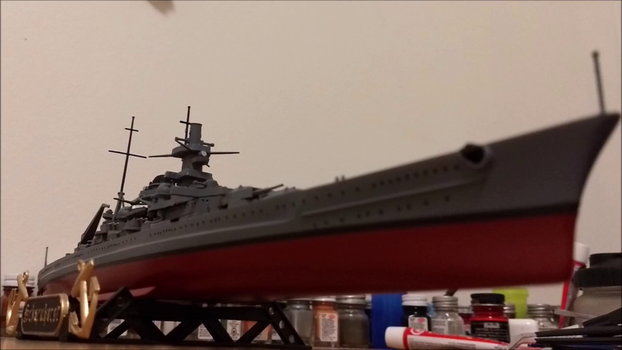 Revell 1:570 Scharnhorst Model Reveal Video - YouTube