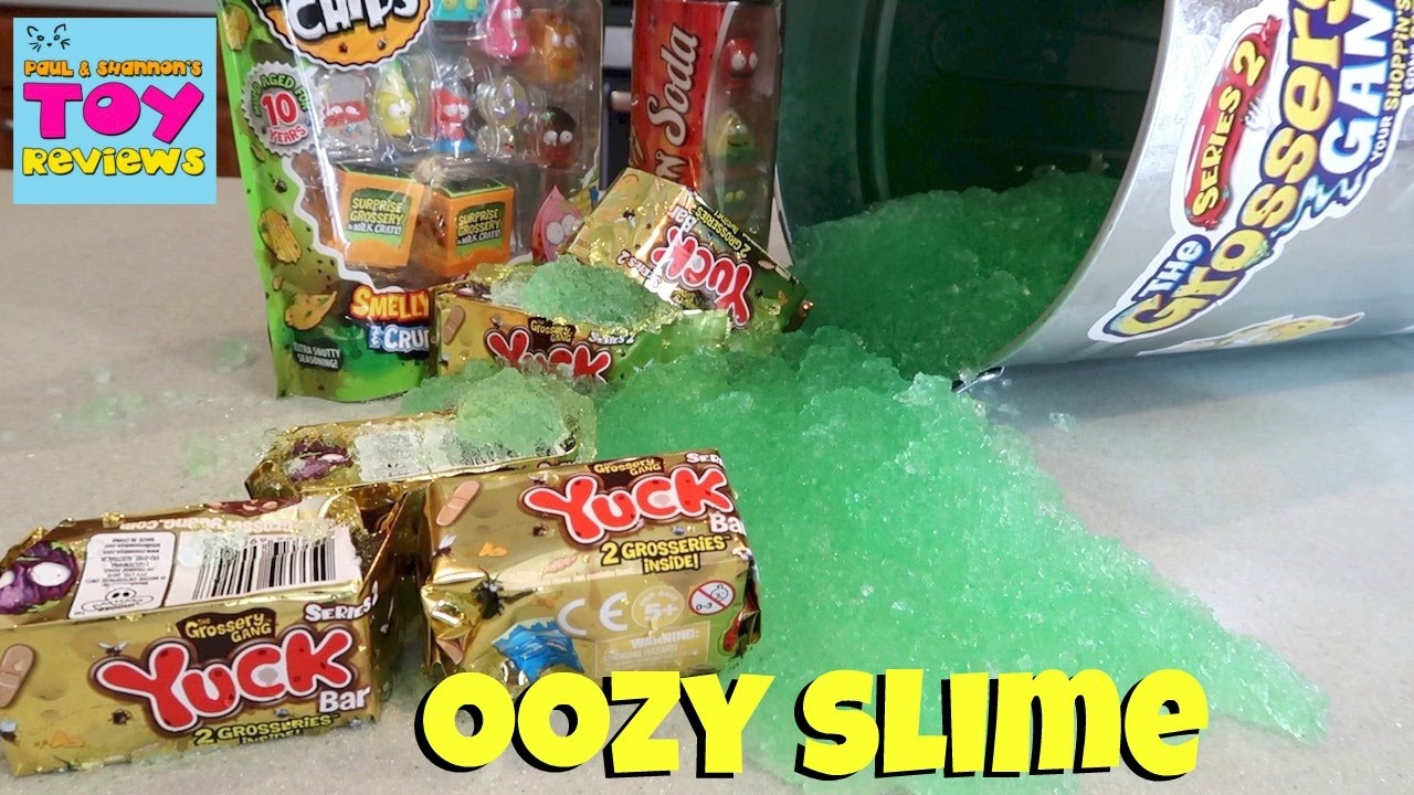 Slime Time Grossery Gang Trash Can Fun Gelli Baff Blind Bag Opening ...