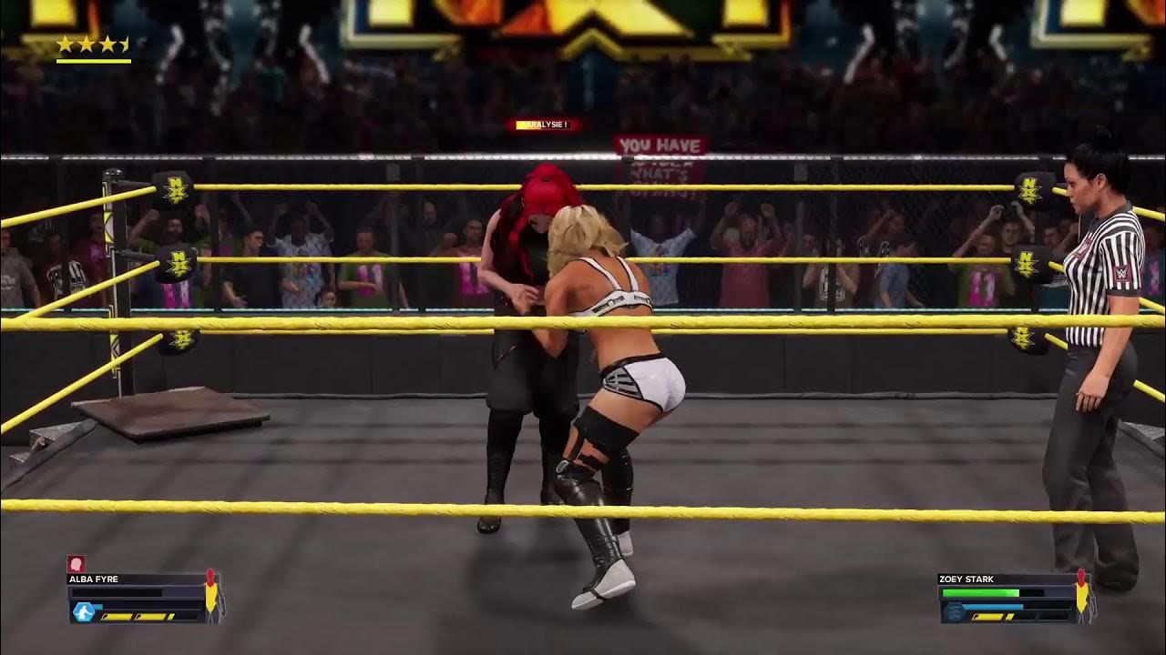 WWE 2K23 ALBA FYRE VS ZOEY STARK NXT WOMEN S CHAMPIONSHIPS - YouTube