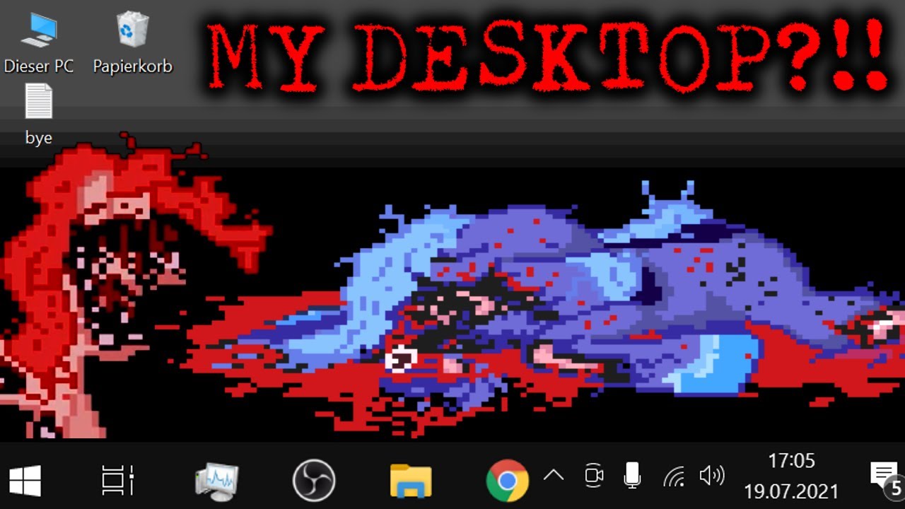 .EXE GAME DID HORRIBLE THINGS ON MY DESKTOP - BLOODLINELUNA.EXE (Scary ...