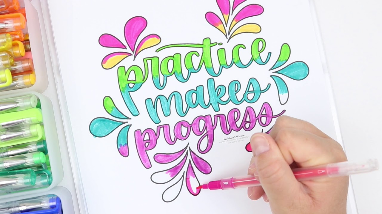 Free Adult Coloring Page & Color With Me (using Arteza Twimarkers ...