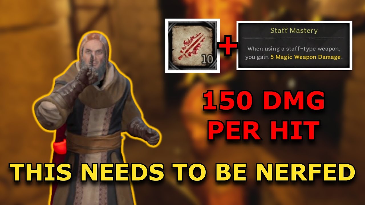 Staff Mastery Wizard is BROKEN - Dark and Darker Gameplay - YouTube