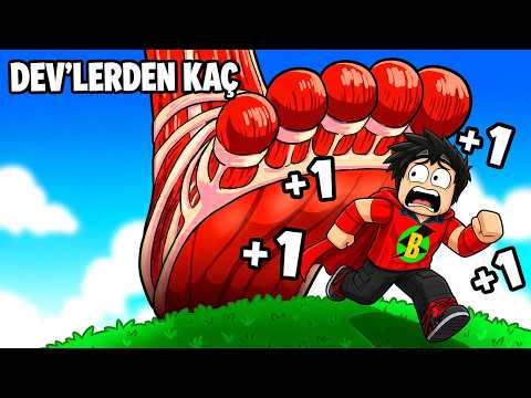 ROBLOX'TA +1 HIZLANDIM VE DEV ADAMDAN KAÇTIM!