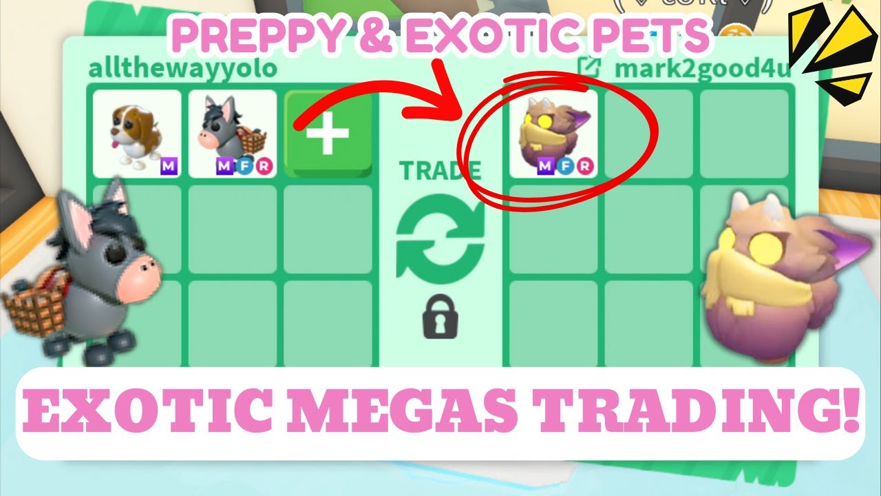 😍15 minutes of trading EXOTIC & PREPPY MEGAS!!😍 || Adopt Me - YouTube