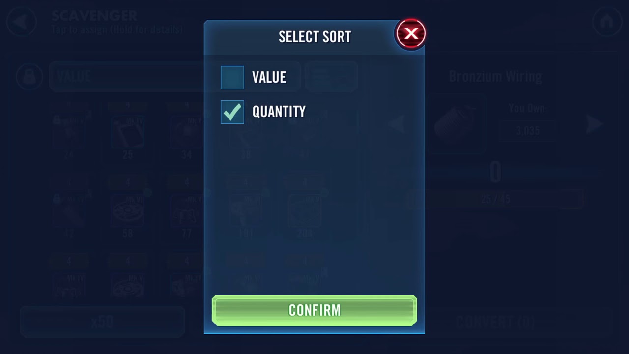 SWGOH - Relic System - Mass Gear Conversion Tip - YouTube