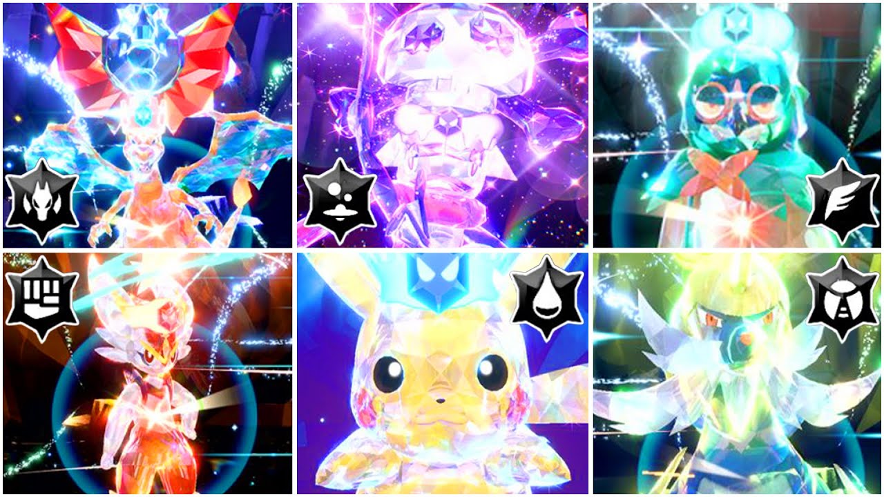 FULL POKEMON UNRIVALED TERA RAID TEAM! Charizard, Pikachu, Greninja ...
