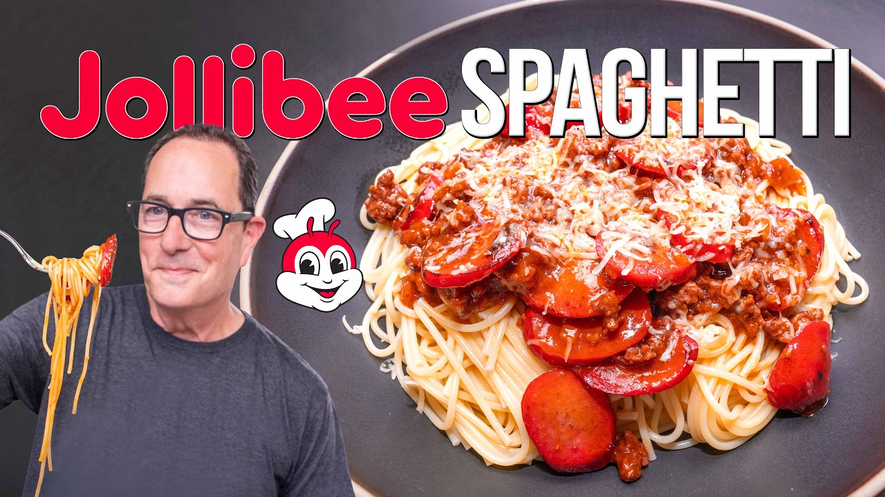 Making the best jollibee spaghetti at home! - sam the cooking guy