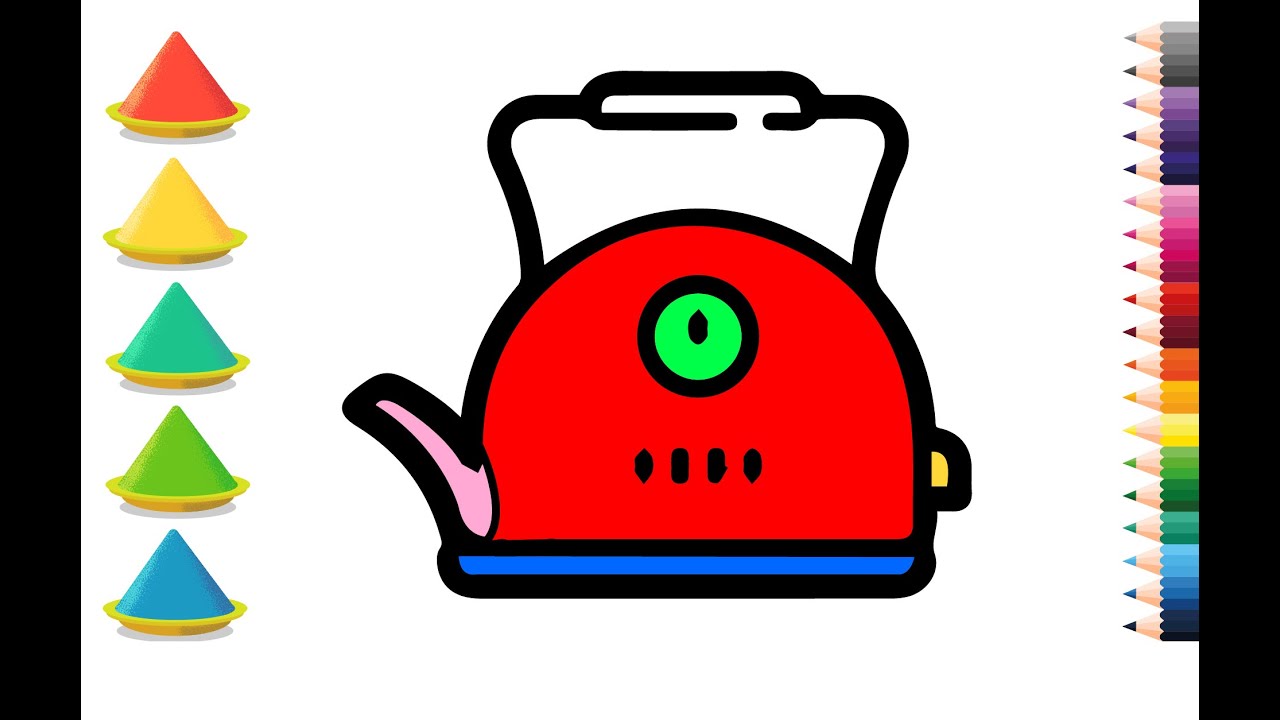 How to Draw a Kettle | Step by Step - YouTube