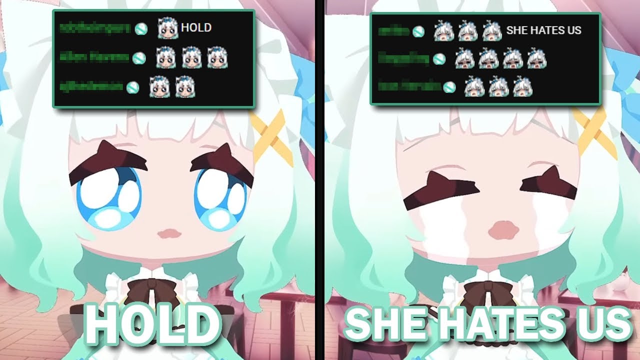 Mint reenacts chat crying before stream 【Maid Mint Fantome】 - YouTube