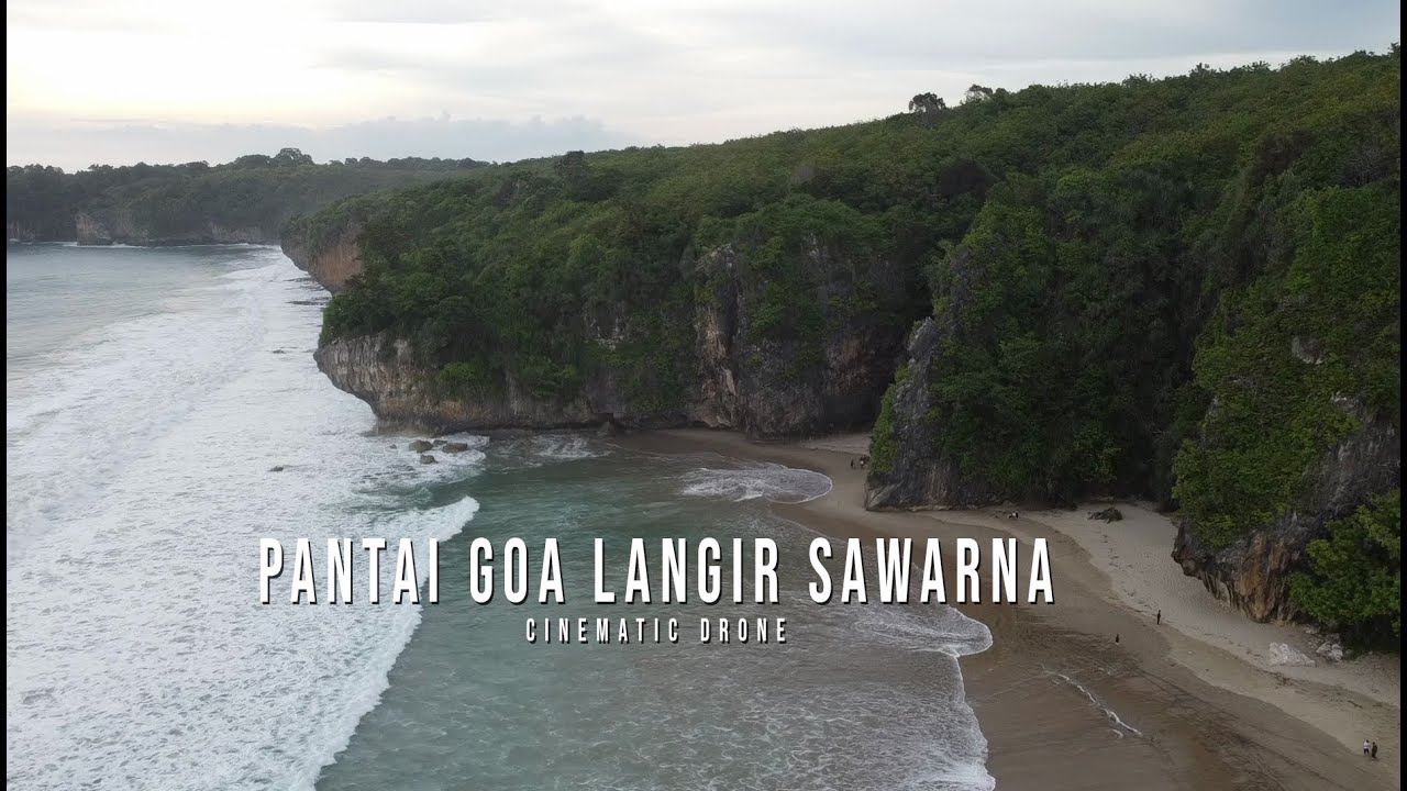 Pantai Goa Langir Cinematic Drone - DJI MAVIC MINI - YouTube
