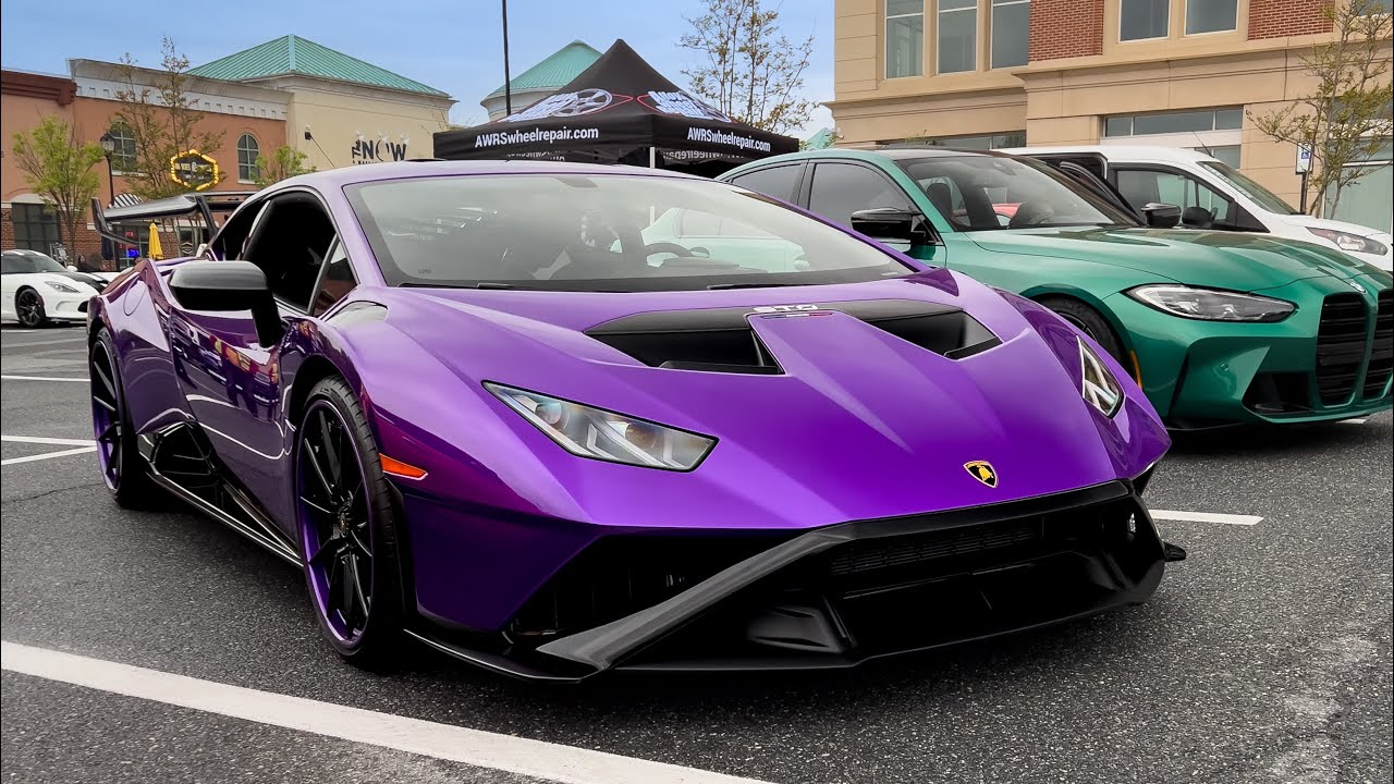 Insane Purple Lamborghini Huracan STO!! Mclaren 765 LT Spider!! Ferrari ...