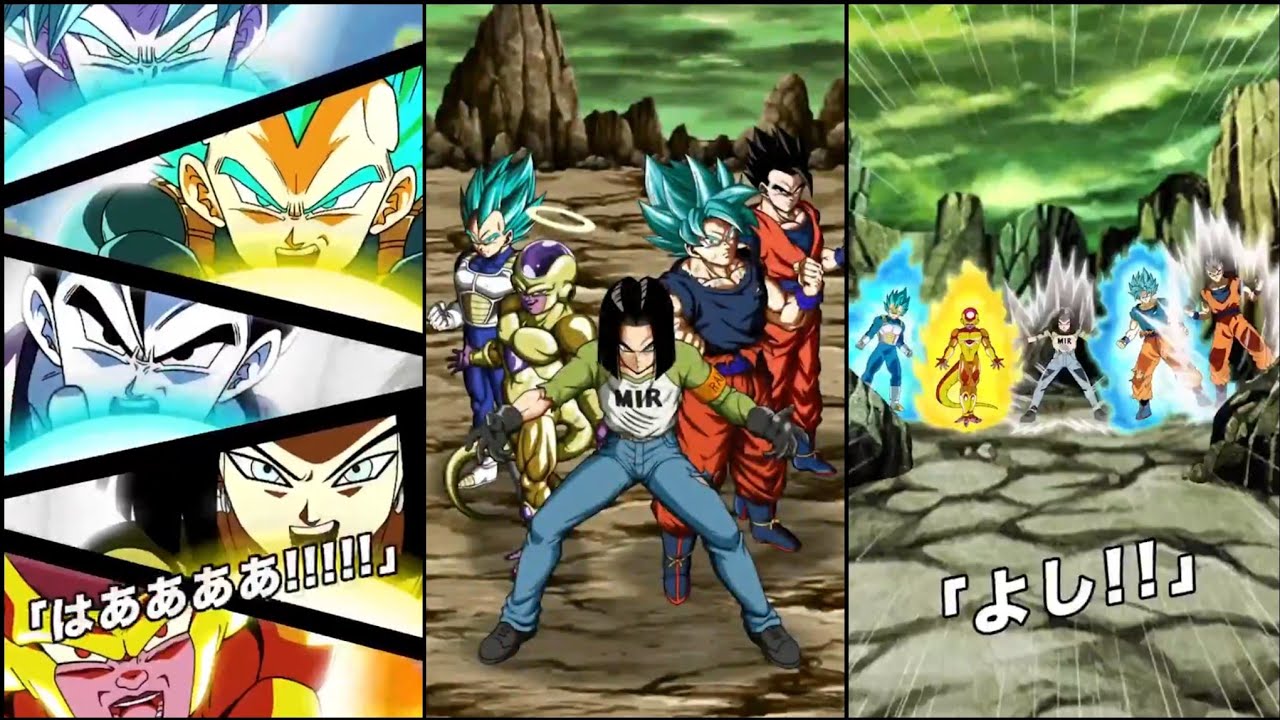LR ANDROID 17 & UNIVERSE 7 TEAM SUPER ATTACKS & VOICED ACTIVE SKILL ...