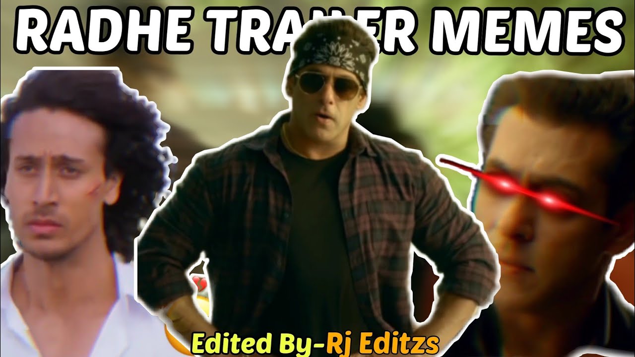 RADHE TRAILER MEME | SPOOF | FUNNY REACTION | SELMON BHOI - YouTube