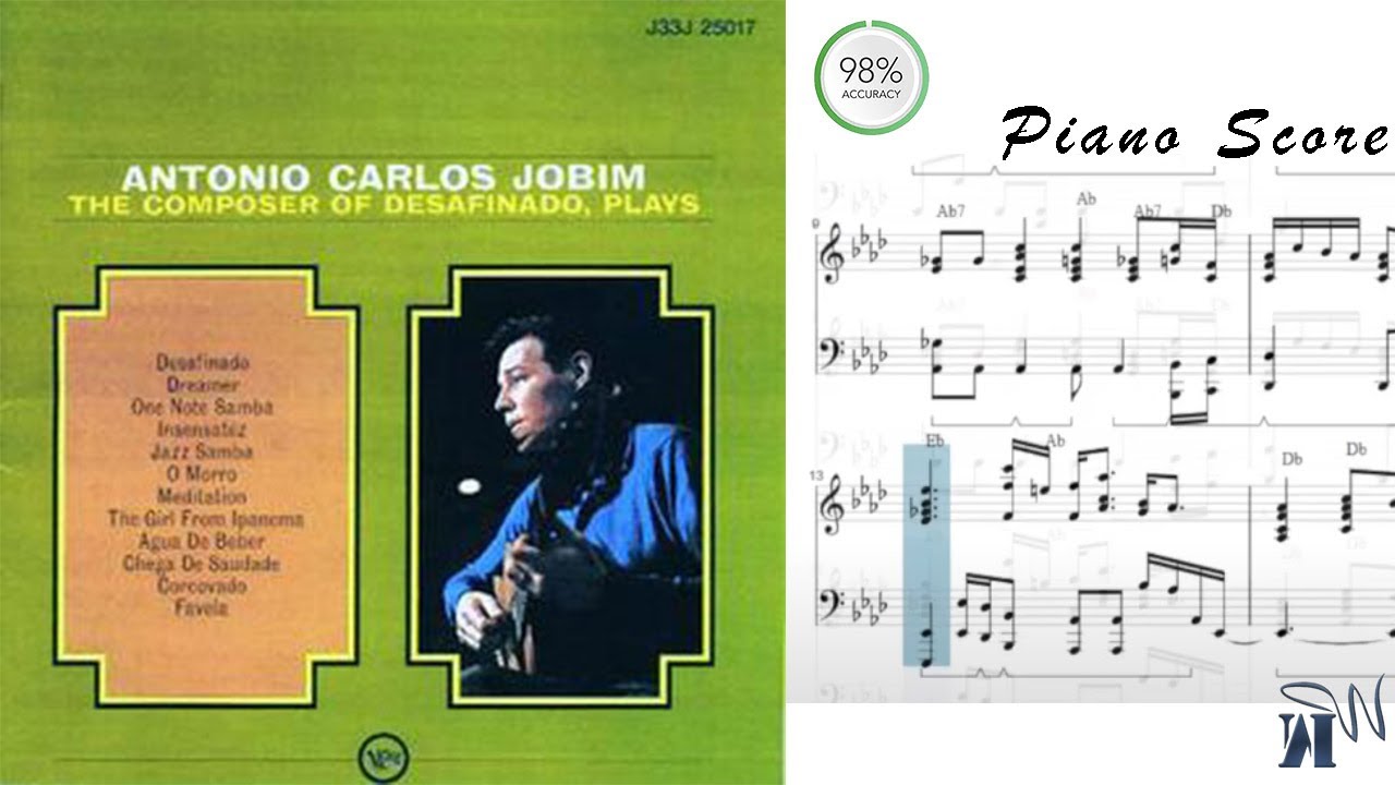 [A-197] Insensatez - Tom Jobim / Piano Score Visualizer - Sheet Music ...