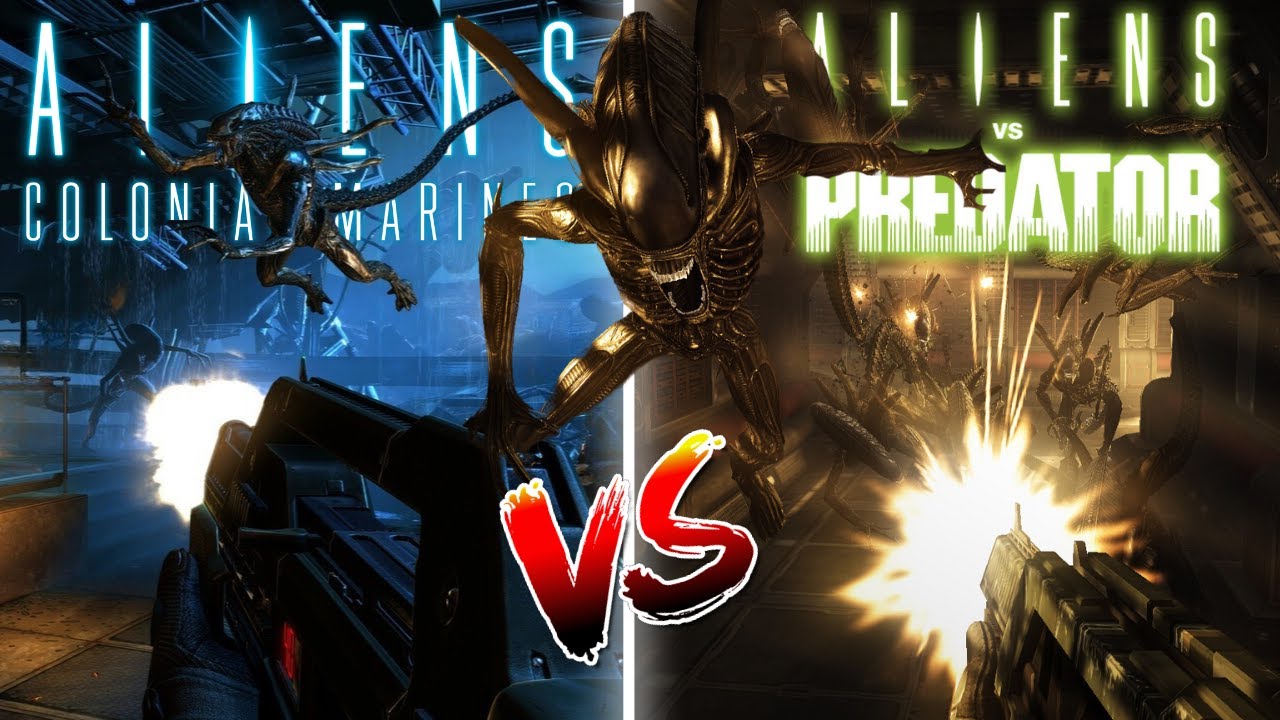 Aliens Colonial Marines vs AVP - Direct Comparison - YouTube