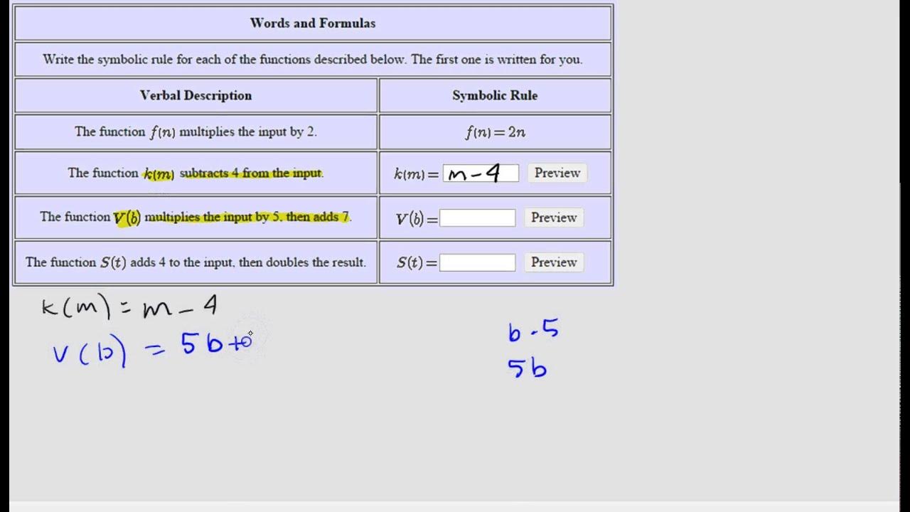 Functions Unit 4 Homework 1 - YouTube