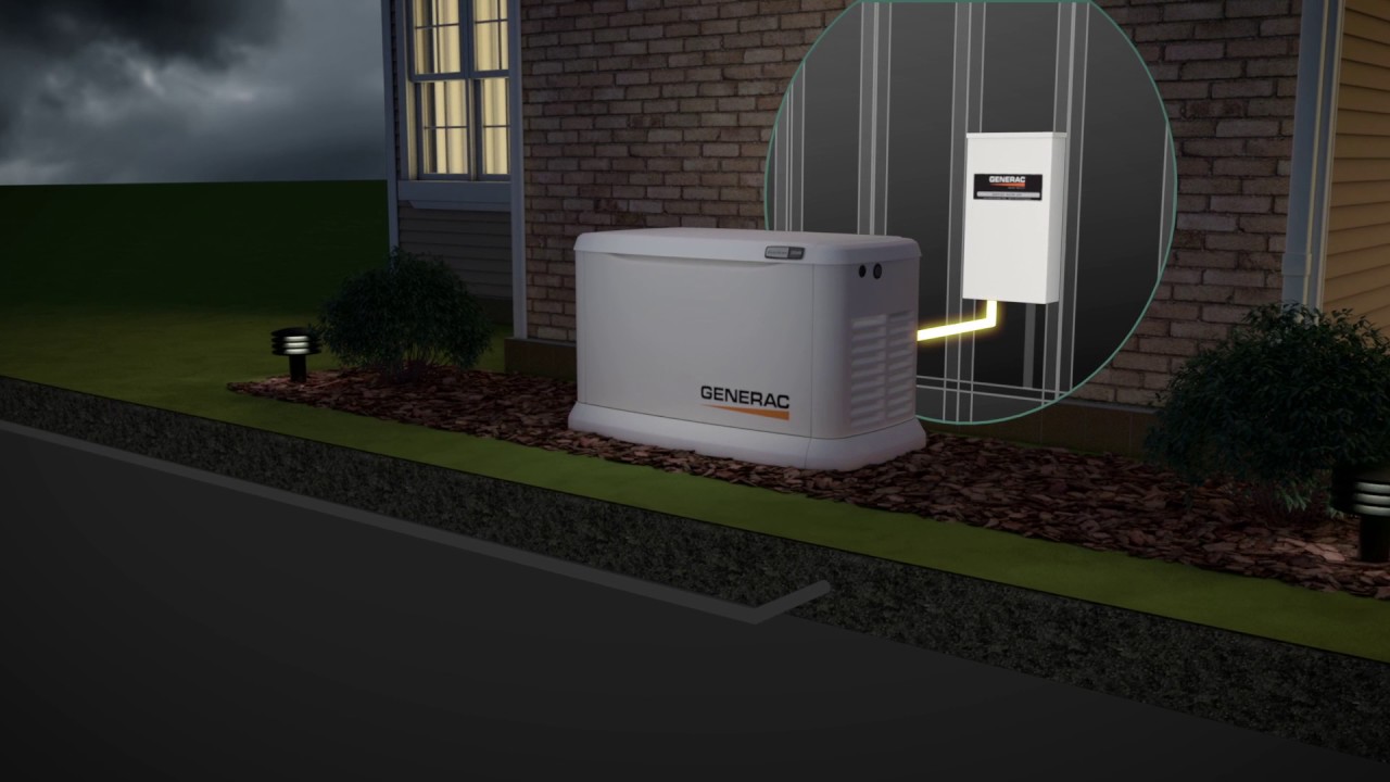 Generac Guardian Series Air-Cooled Standby Generator - 9 kW (LP)/8 kW ...