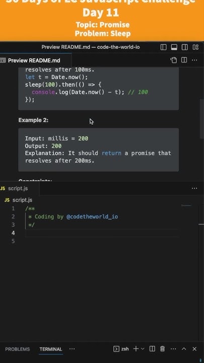 30 Days of LeetCode JavaScript Challenge - Day 11: Sleep - YouTube
