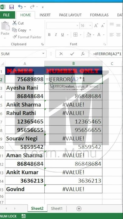 #shorts Populate Only Number From One Column In Excel Hidden Trick 🤔🤔 - YouTube