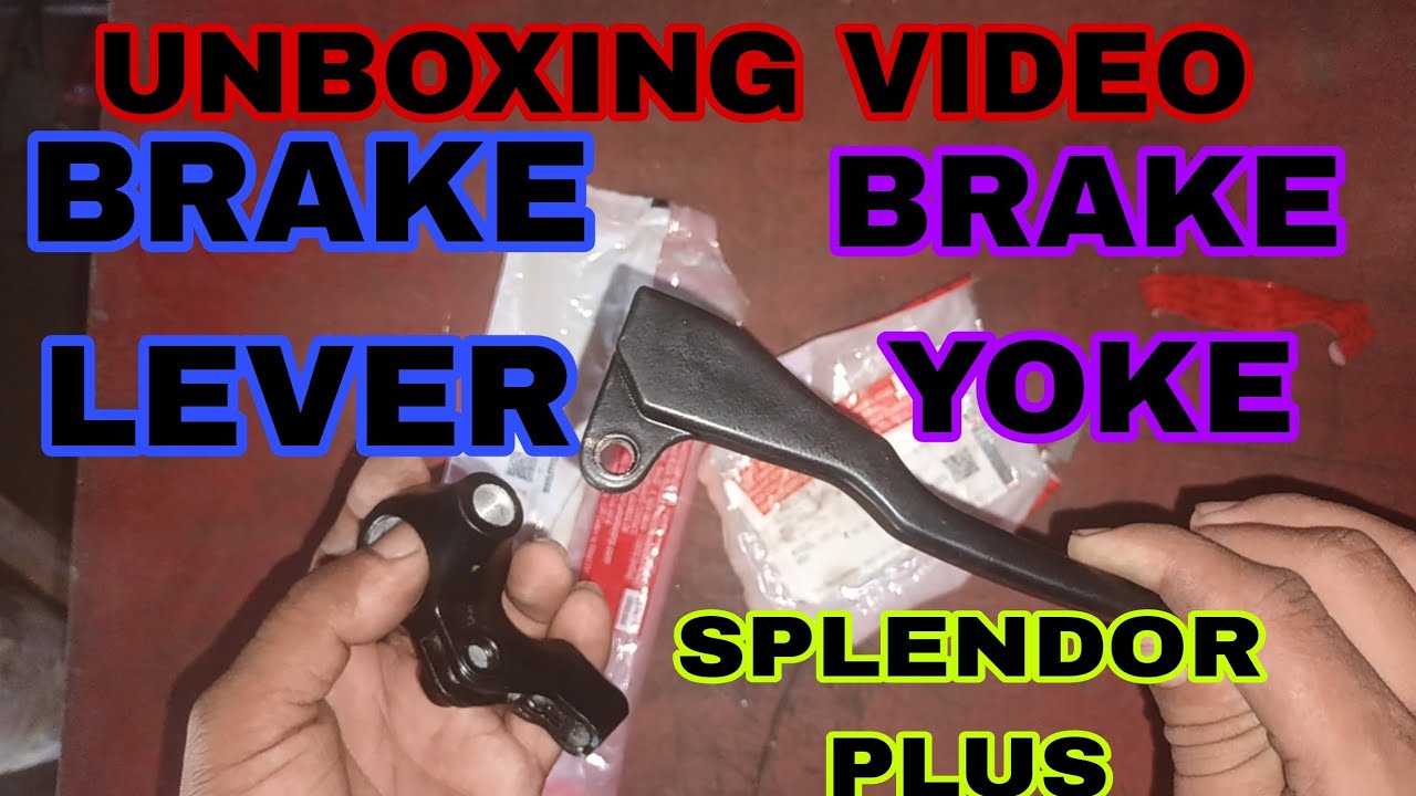 UNBOXING VIDEO BRAKE LEVER CLUTCH YOKE BIKES SPLENDOR PLUS HF DELUXE 12 ...