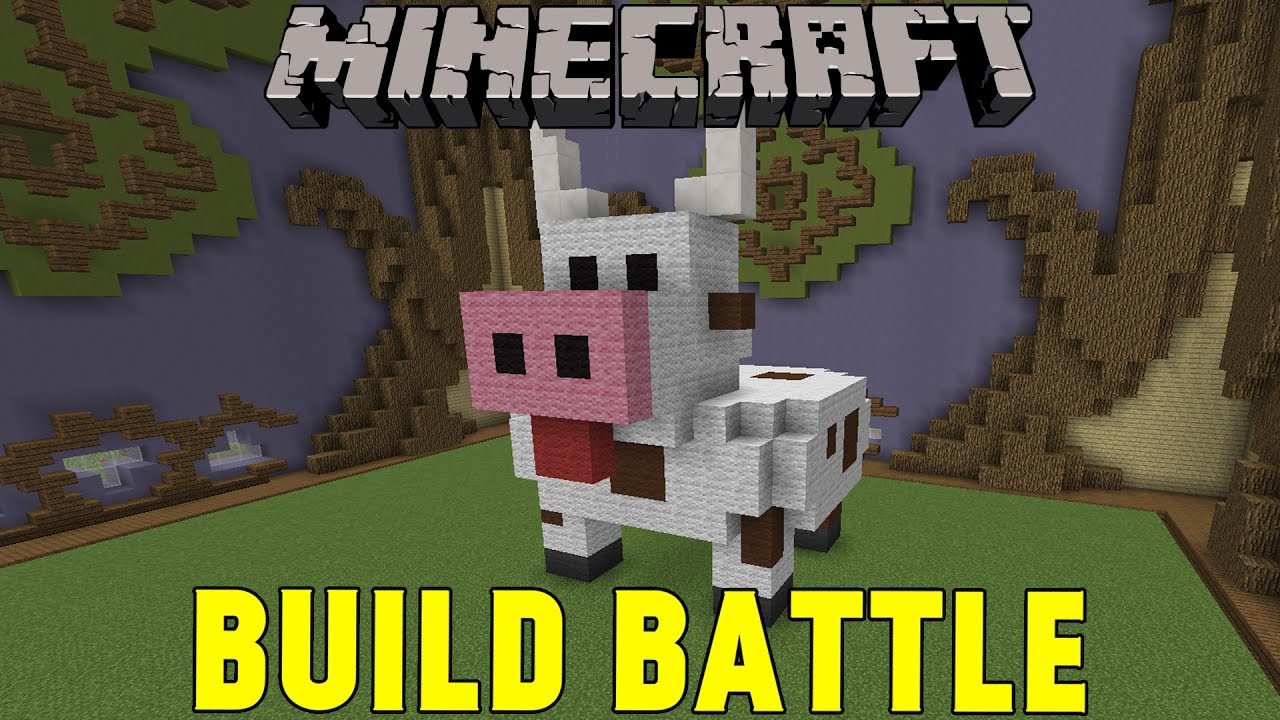 Minecraft | EN TJOCK KOSSA | Team Build Battle Minigame på Svenska ...
