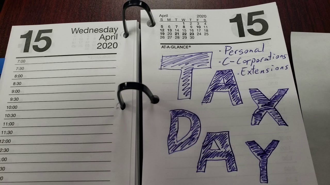 Important Dates for Filing your Taxes in 2020 - YouTube