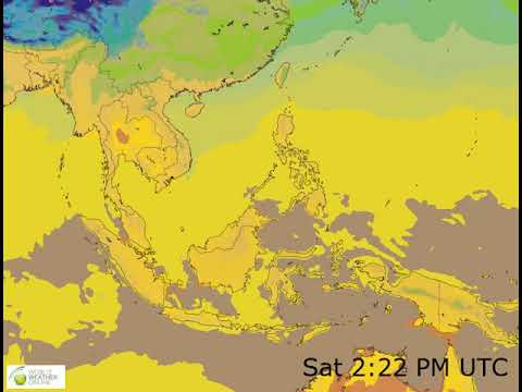 Southeastern Asia Surface Temperature Weather Forecast HD: 05 Feb 2020 ...