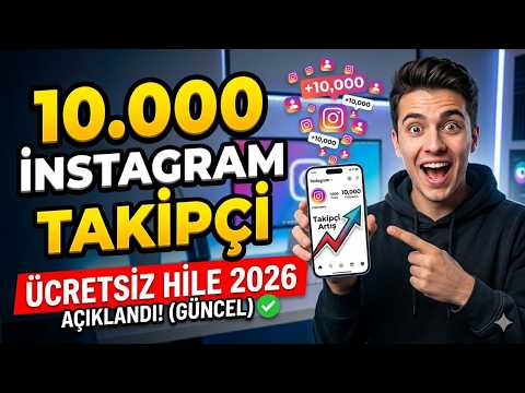ÜCRETSİZ 10.000 TAKİPÇİ HİLESİ İNSTAGRAM TAKİPÇİ KASMA HİLESİ 2026 - ÜCRETSİZ İNSTAGRAM TAKİPÇİ