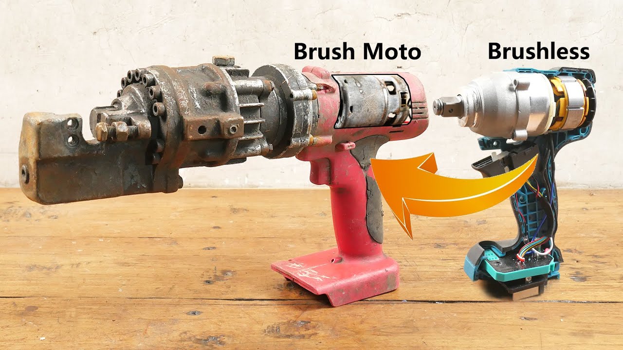 Repair Lithium Rebar Cutter With Brushless Impact Wrench - YouTube