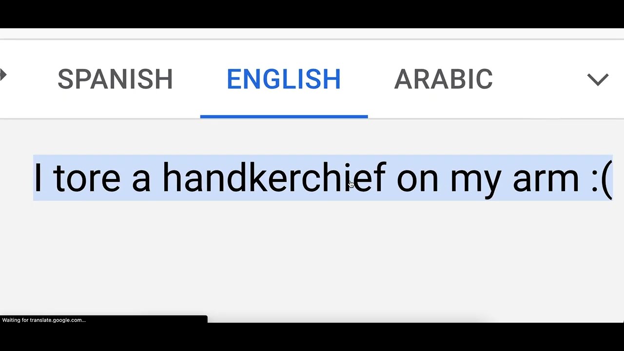 I love Google Translate - YouTube