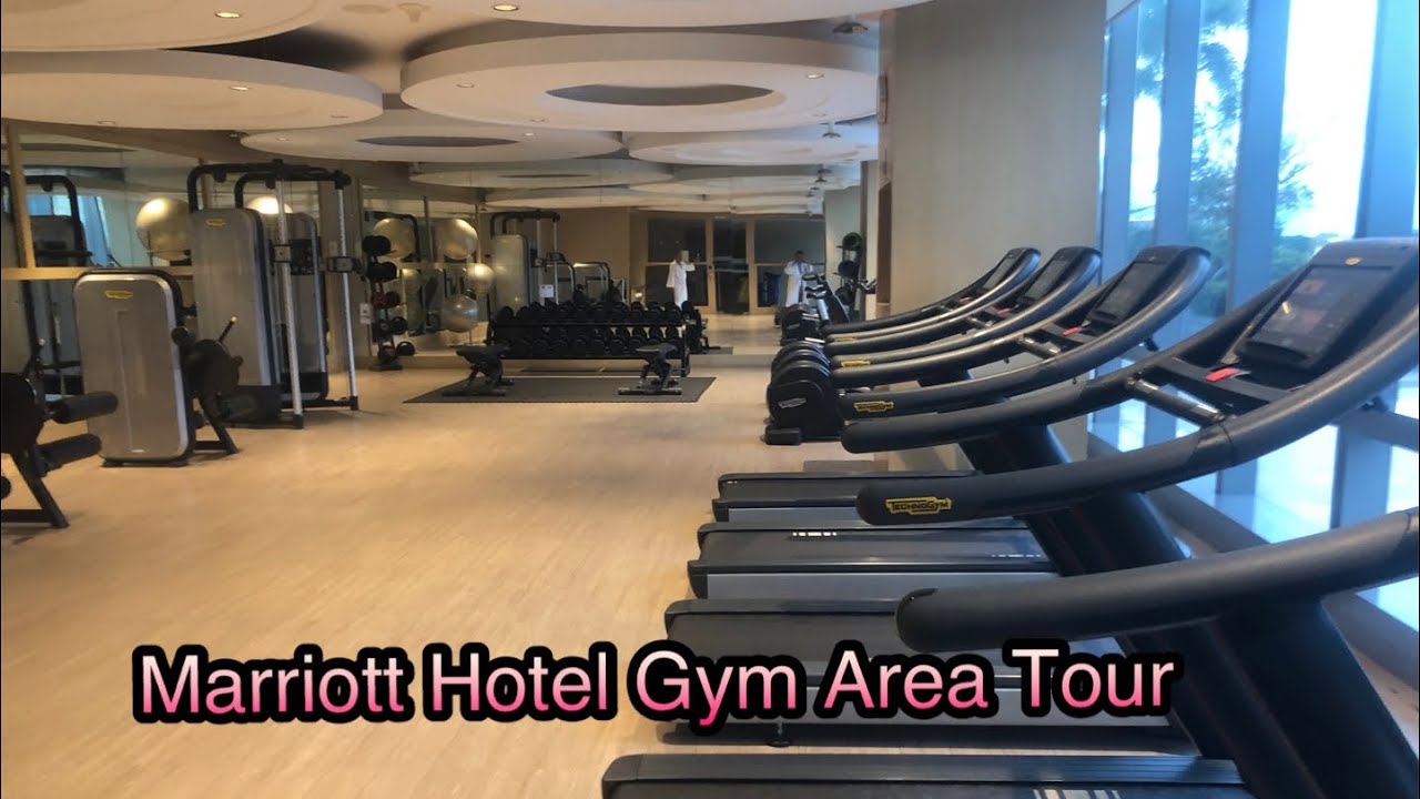 Marriott Hotel Gym Area Tour - YouTube