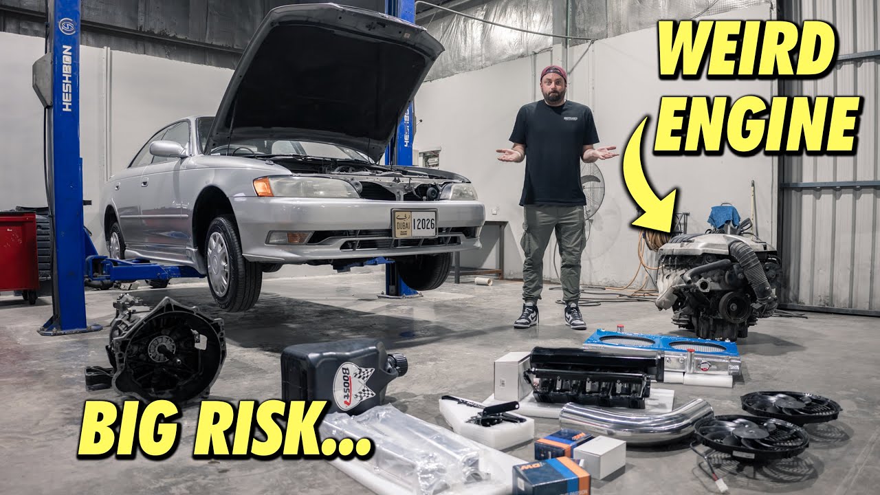 Building an engine-swapped JZX90 in just 3 days... - YouTube