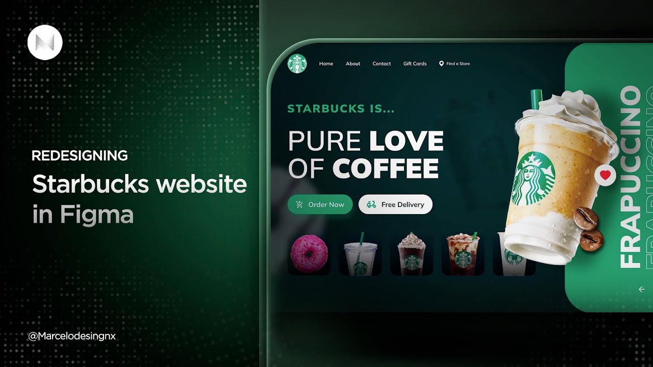 Redesigning Starbucks Website | FIGMA TUTORIAL - YouTube