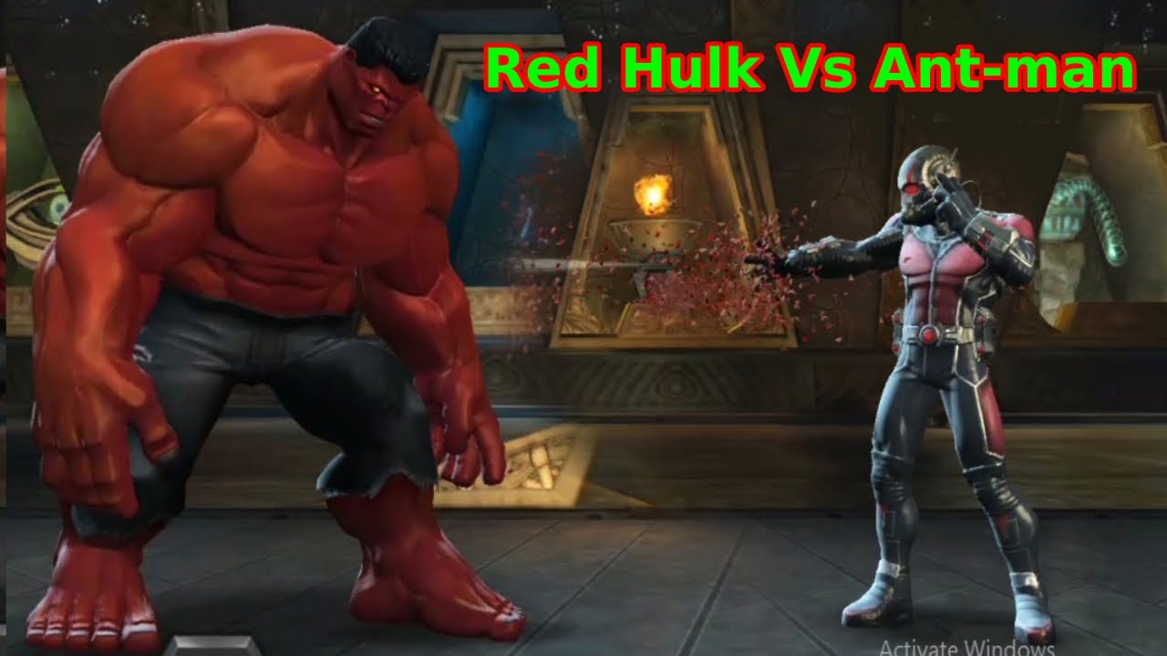 Red Hulk Vs Ant man- EPIC BATTLE MARVEL SUPERHEROES - YouTube