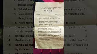 11th Second Unit Test English Question Paper 11th 2nd Unit Test English ...