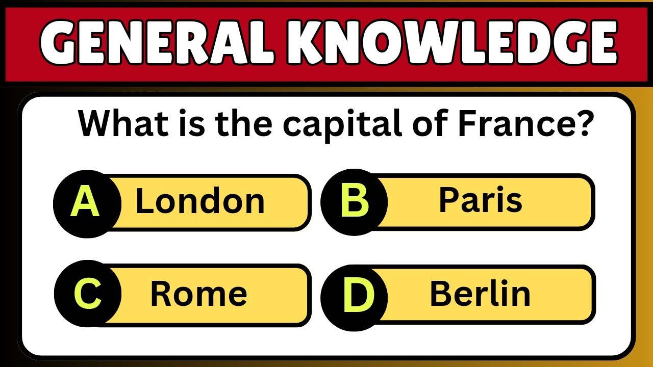 How Good Is Your General Knowledge || Take this 30 Tricky Questions ...