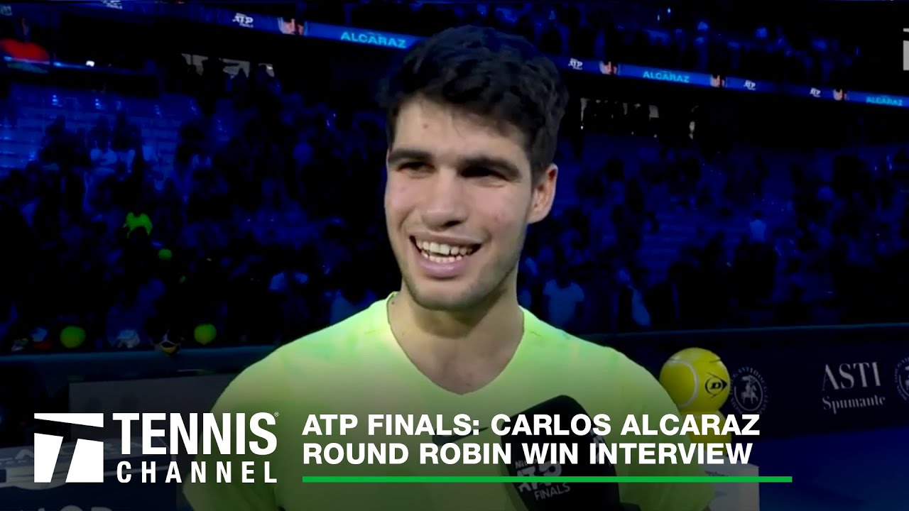 Carlos Alcaraz Talks Victory over Medvedev to Win the Red Group | 2023 Nitto ATP Finals ...