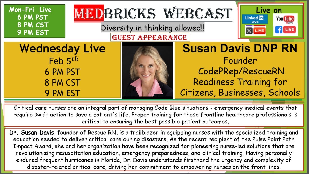 Susan Davis DNP RN - Founder CodePRep/RescueRN - YouTube