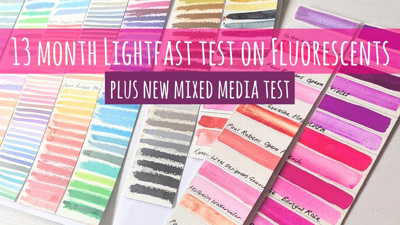 Which Faded Least?! 13 Month Lightfast Test Results For Fluorescent ...