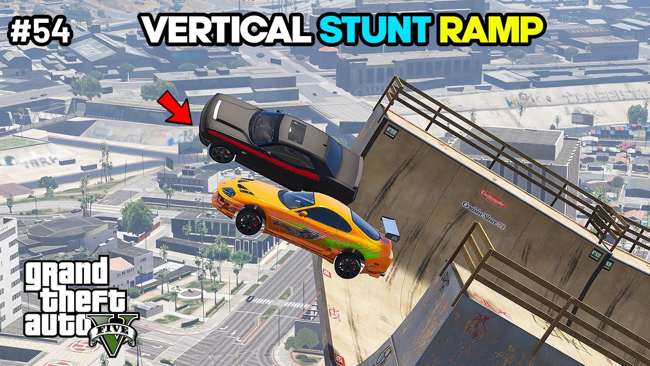 Vertical Stunt Ramp Michael Real Life Mods Gta 5 In Telugu 54 Mr Pachu Gamer Youtube