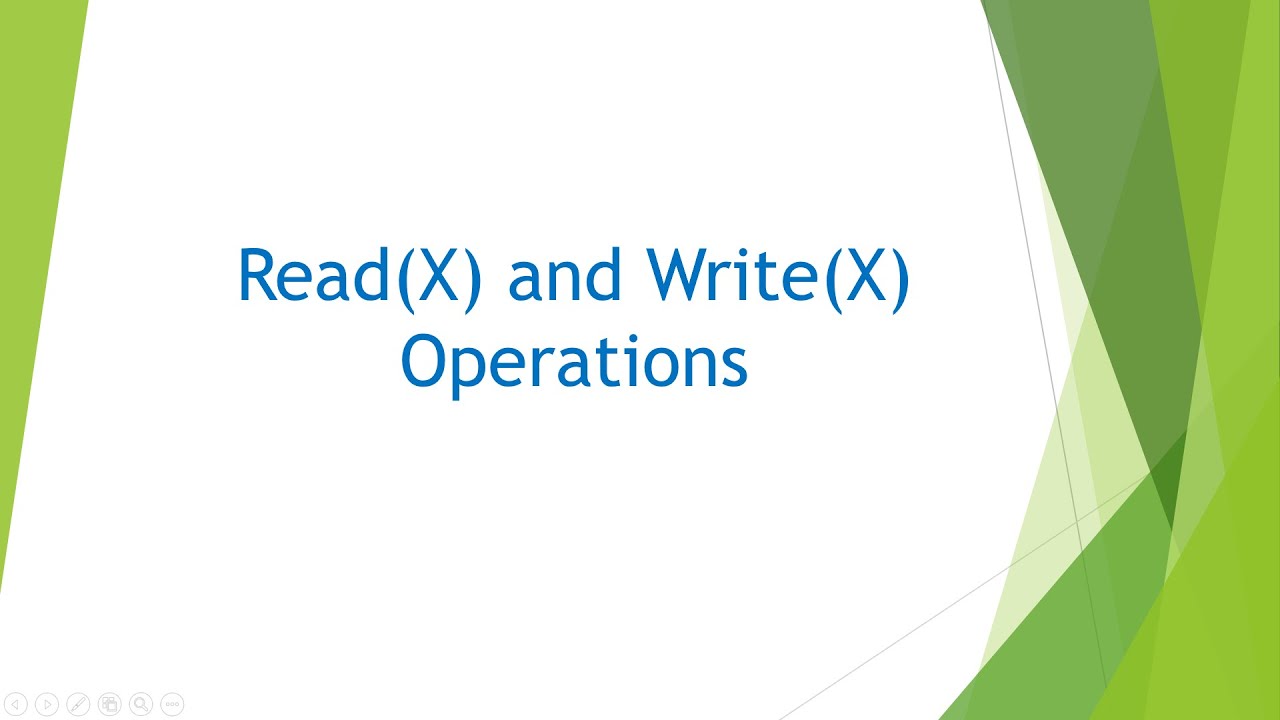 Read(X) and Write(X) Operations - YouTube